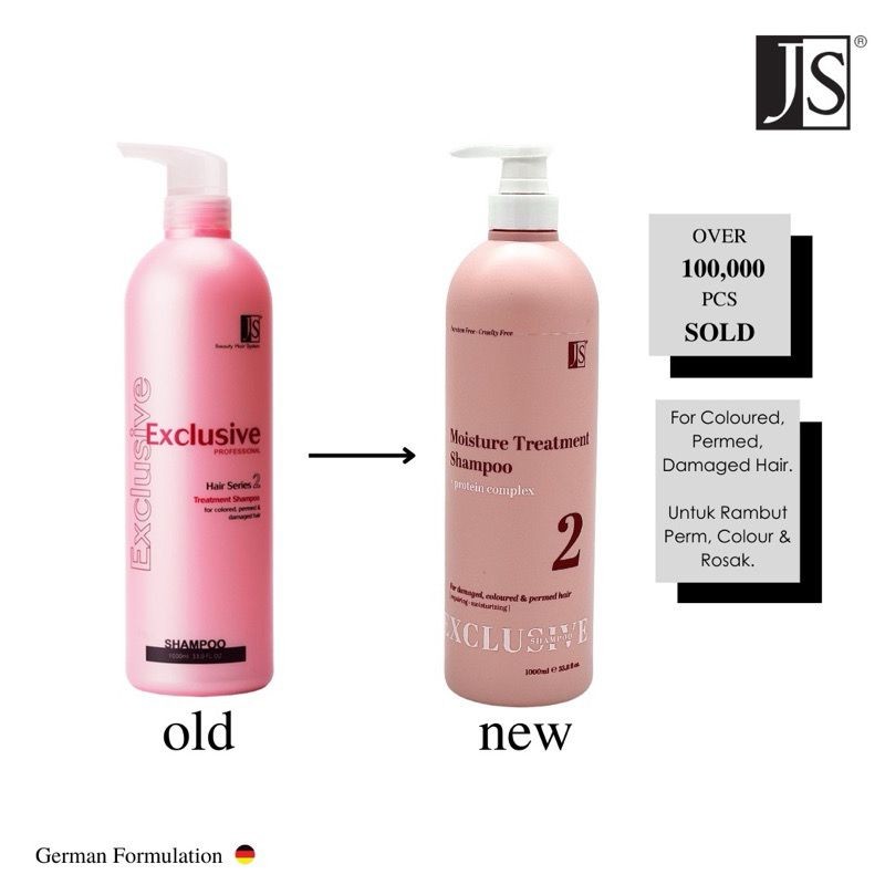 Js 2 Exclusive Treament Shampoo 1000ml | Shopee Malaysia