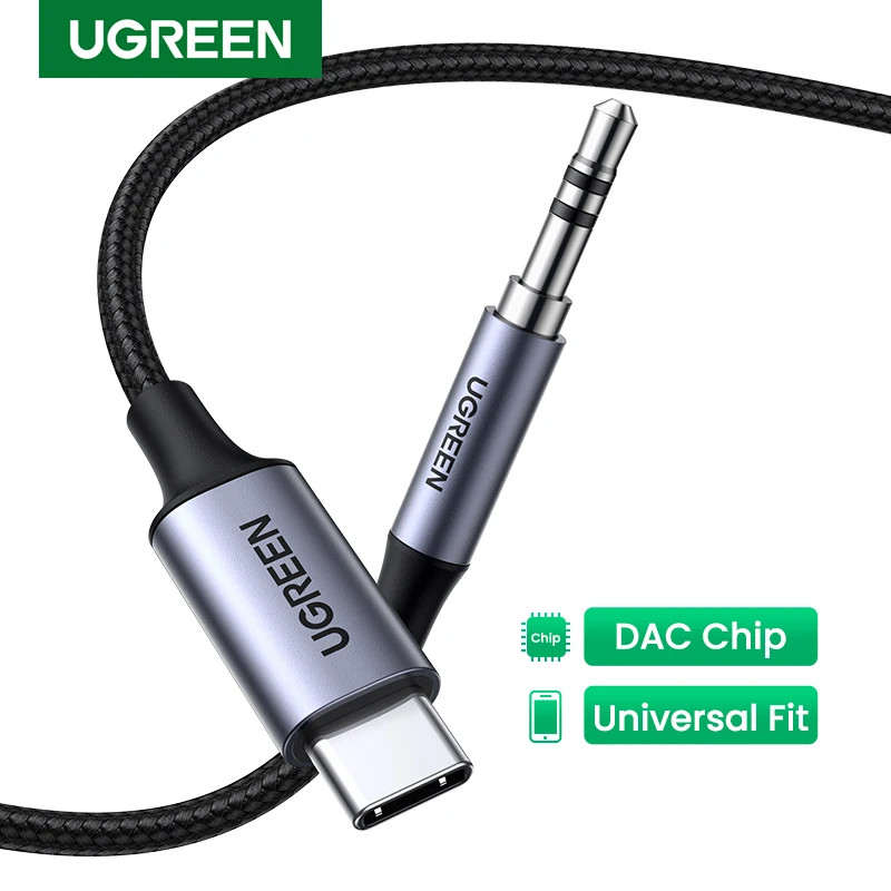 UGREEN Audio Cable USB C to 3.5mm Audio Aux Cable For Car Auxiliary ...