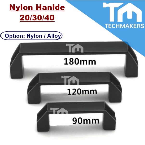 1 pcs of Nylon Handle/ Profile Door Handle 90mm/120mm/180mm for ...