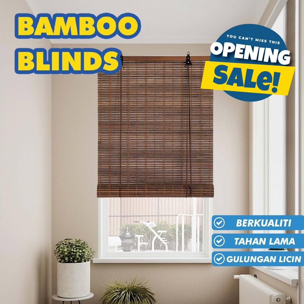 Kaki deco Bamboo Blinds Langsir Buluh Bamboo Curtain Outdoor Curtain ...