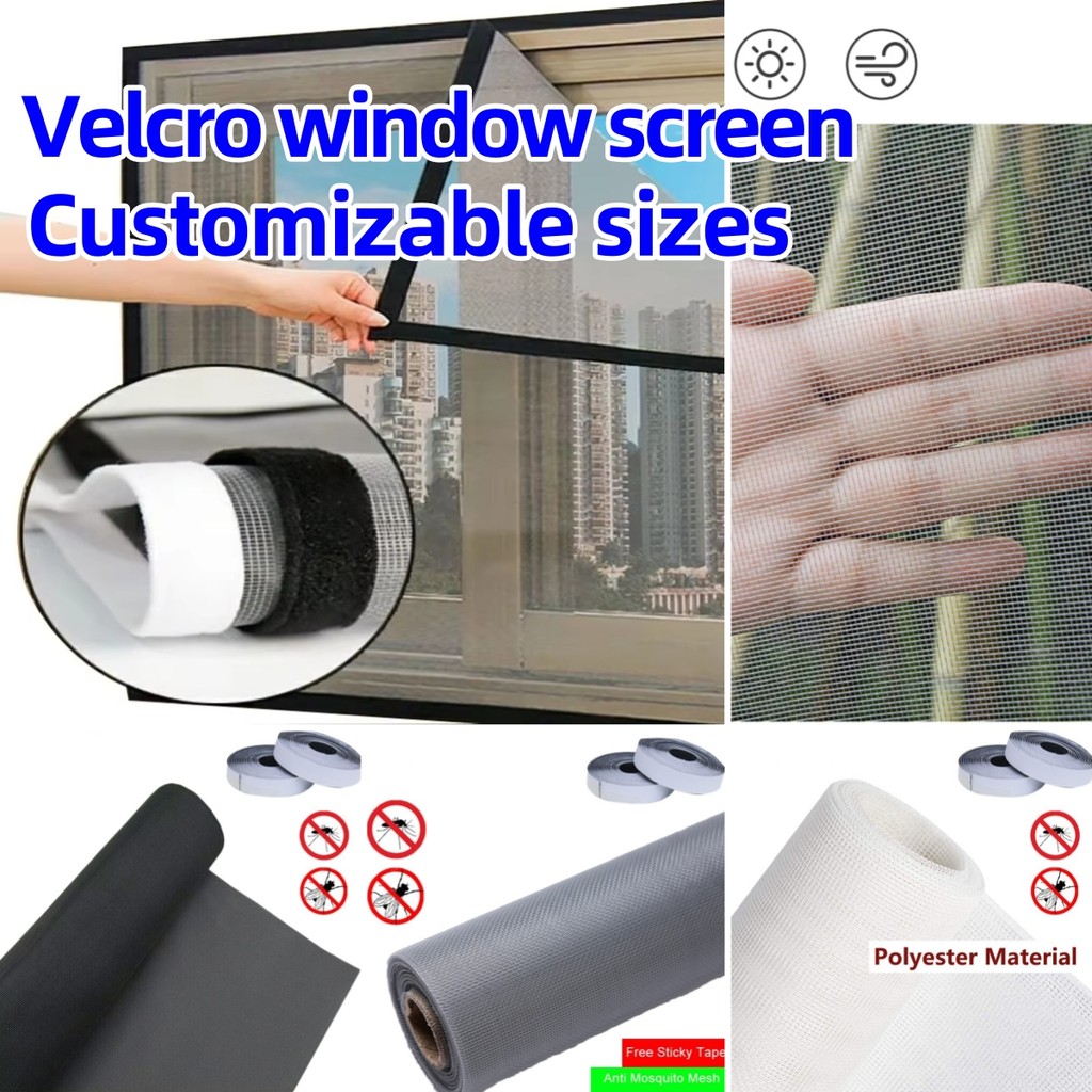 Customizable Size Anti-mosquito Window Screen Magic Self Adhesive ...
