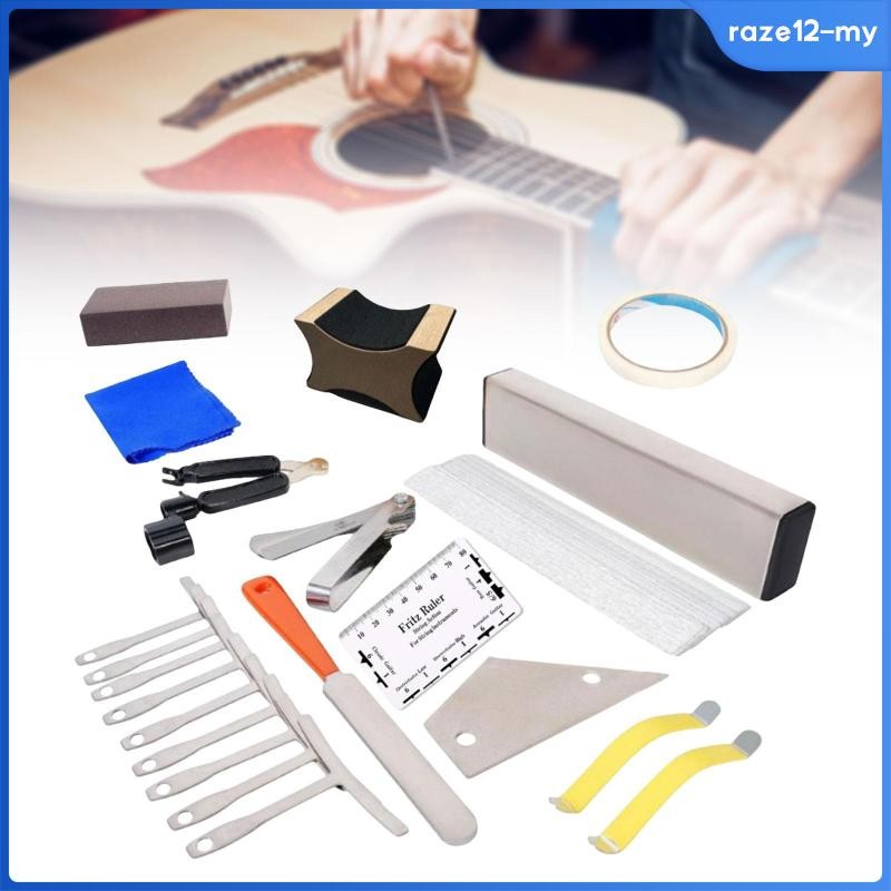 [RazecaMY] Guitar Maintenance Tool Kit Guitar Setup Tool Kits Measuring ...