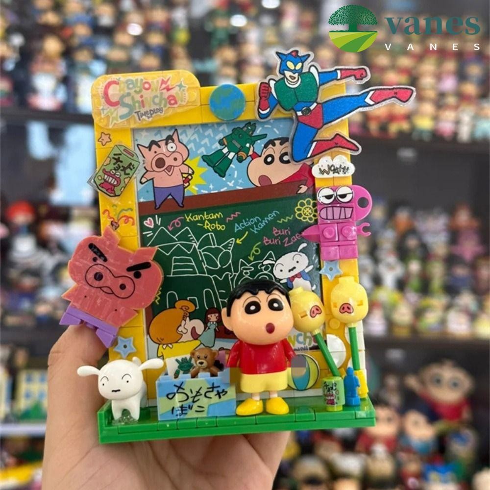 VANES Crayon Shin-Chan Building Blocks, Fridge Magnet Anime Peripheral ...