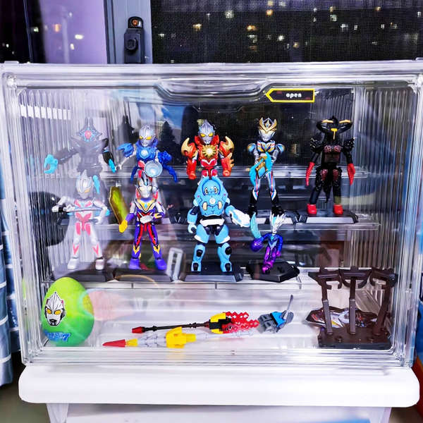 ultraman ultraman toy Pluco Building Block Man Display Box Transparent ...