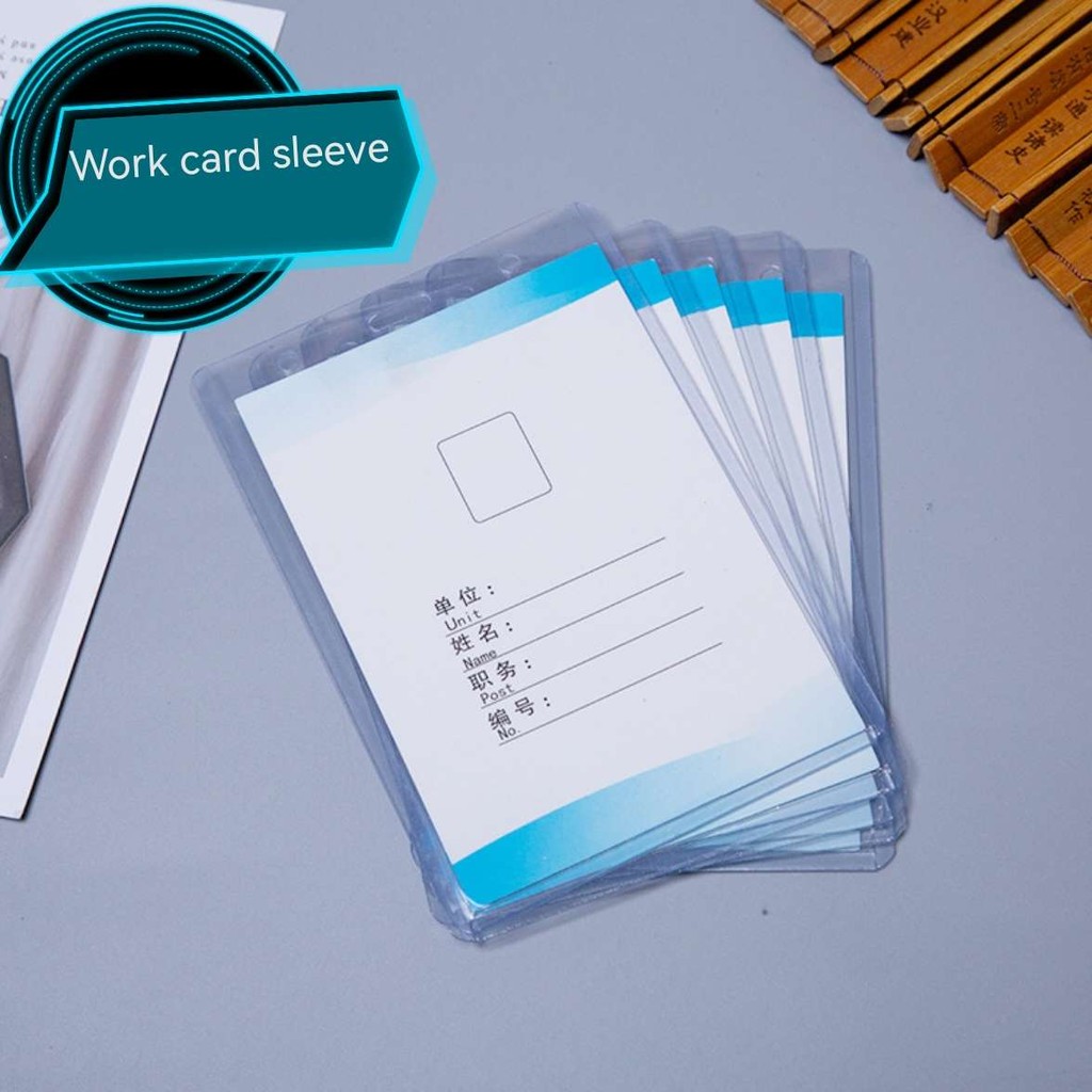 Cover ID Card Holder Access Transparent PVC rigid rubber ferrule ...