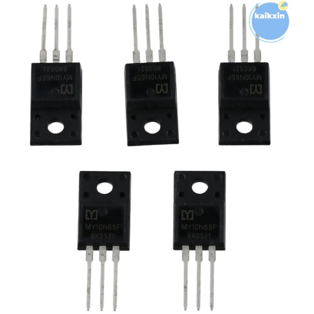KAIKXIN 5pcs MOS Field-Effect Transistor, 10A 10N65F Mosfet, N-Channel TO-220F Black 650V MOSFET ...