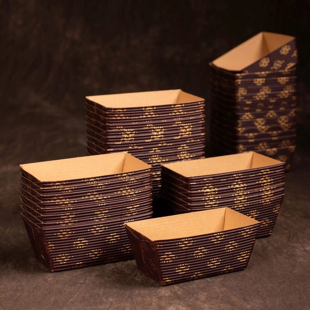 Golden pillow cake packaging box oven high temperature chiffon ...