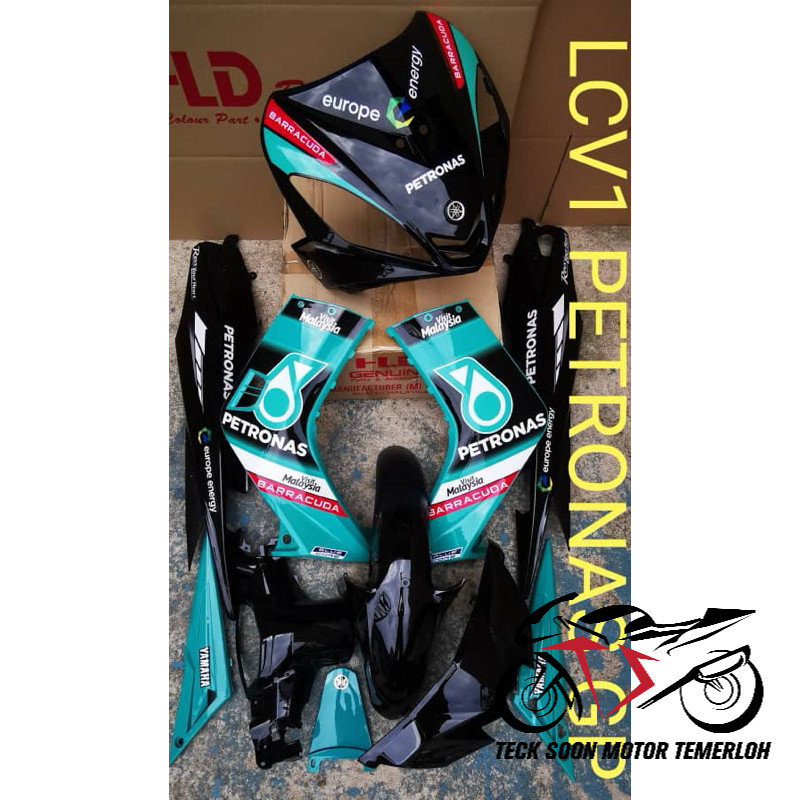 COVERSET STICKER TANAM (HLD Racing) YAMAHA LC135 V1 PETRONAS GP ...