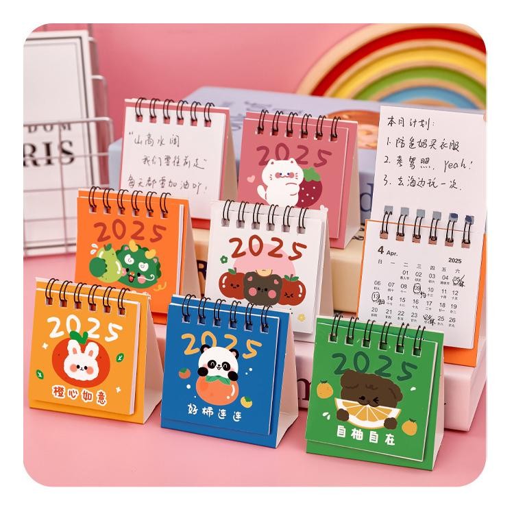 Mini Portable Calendar Planner 2025 For Children Student Cartoon Cute ...