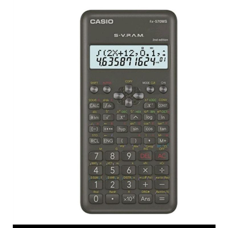 Casio Scientific Calculator FX-570MS 2nd Edition for School and Office ...