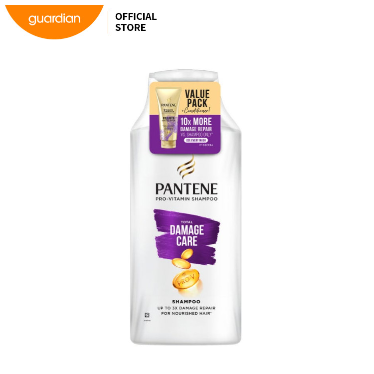 Pantene Damage Care Shampoo 680Ml + 3Mm Conditioner 150Ml Bundle Pack ...