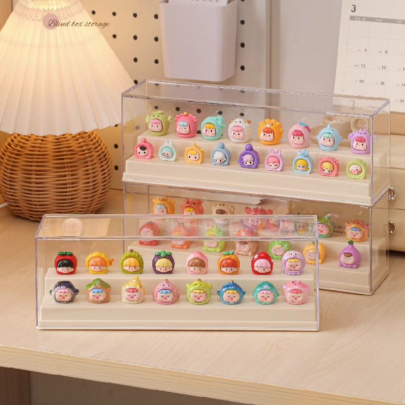 Pop Bean Display Box Toys Storage Box Popmart Transparent Clear ...