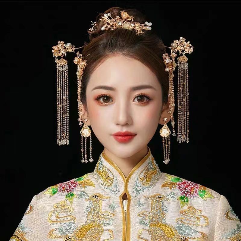 Bridal Ancient Wedding Atmospheric Chinese Style Phoenix Crown ...