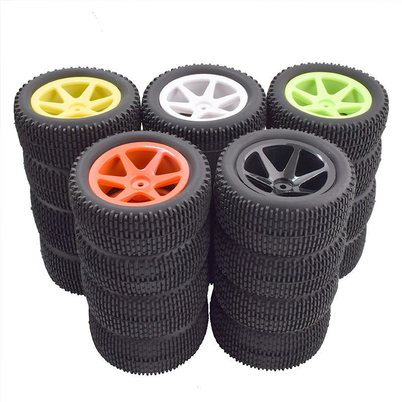 RC Narrow Front Wheels and Wide Rear Wheels for 1:10 Four Wheel Drive ...