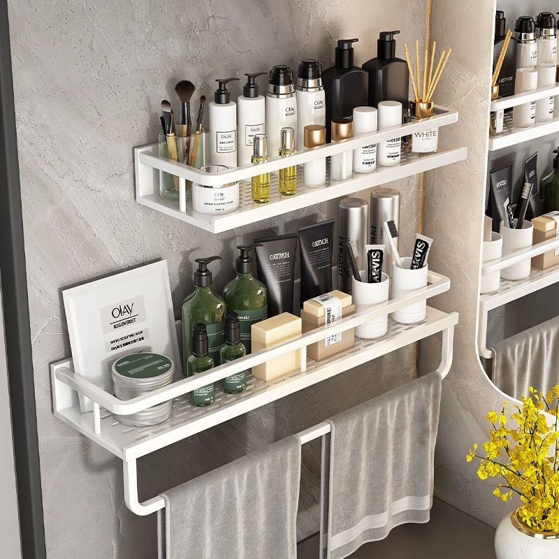 Toilet Rack Wall-Mounted Perforated Storage Rack Bathroom Toilet Toilet ...