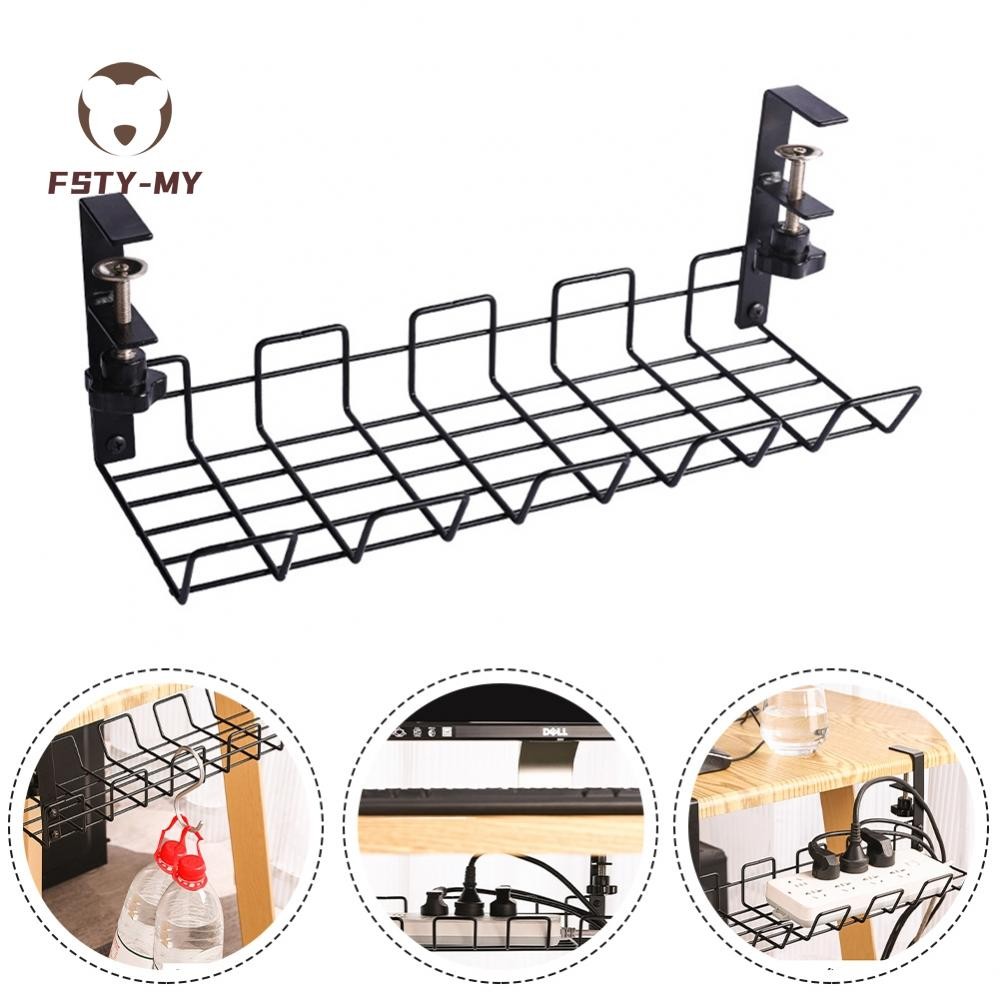 Cable Management Rack for Under Desk Use Sturdy Steel Design for Tidy ...