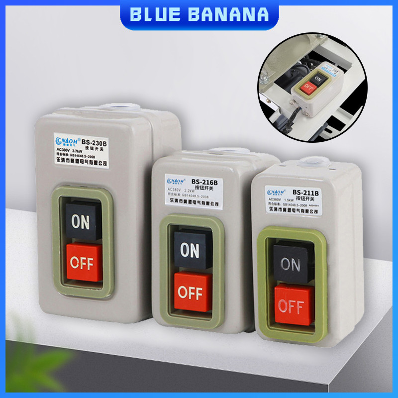 3-Phase Power Push Button Switch On/Off High Current Push Button Box ...