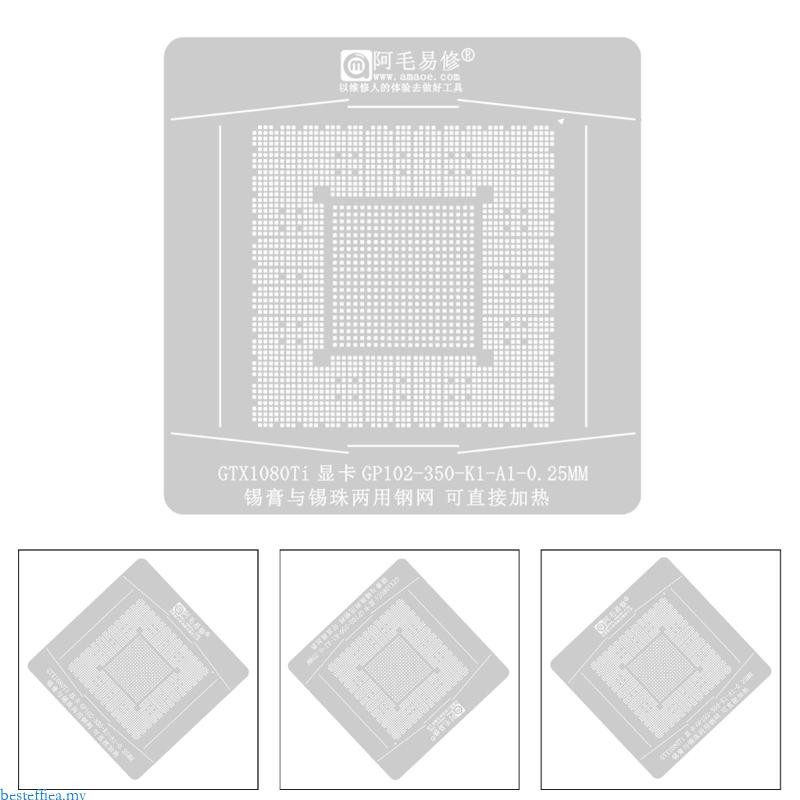 beste CPU Reballing Stencil For GTX1080Ti IC Chip Planting Tin Template ...