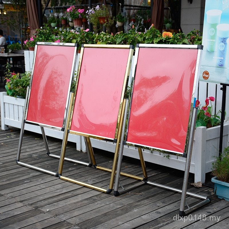Display Stand Hotel Billboard Signboard Standing Stainless Steel ...