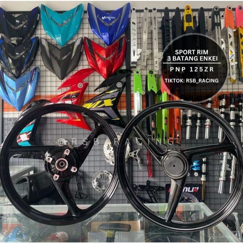 SPORT RIM 3 BATANG ENKEI FULL COP COMPLETE BEARING AND CENTRE BUSH | Shopee Malaysia