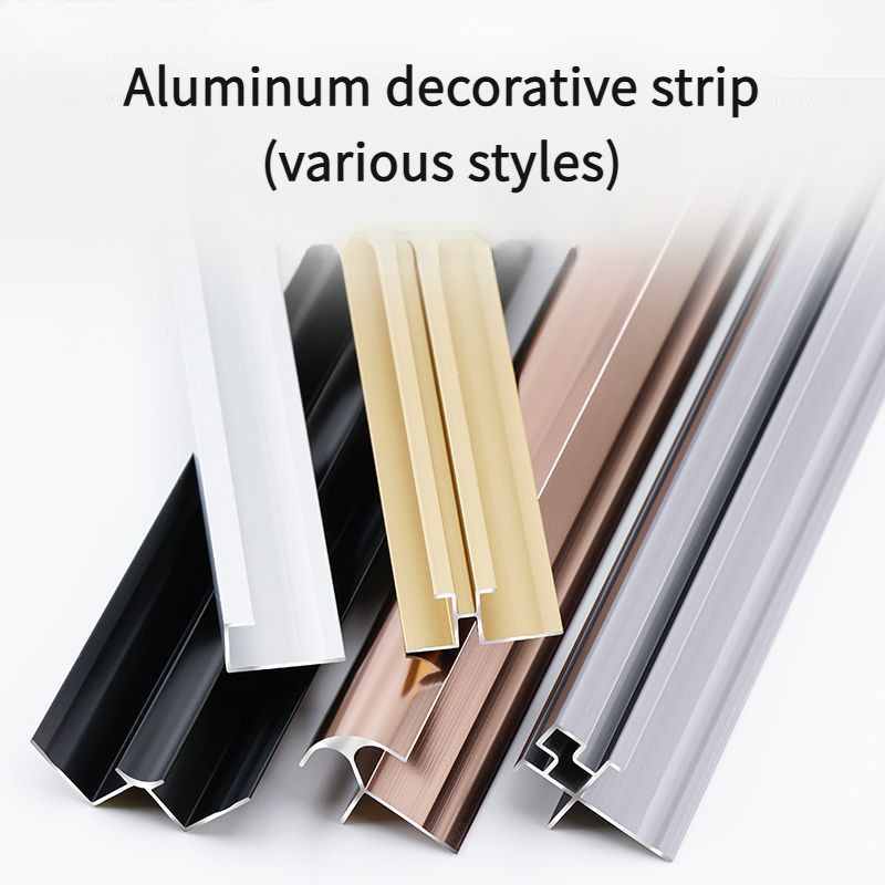 100cm Aluminum alloy wall panel closing strip decoration U-shaped line ...