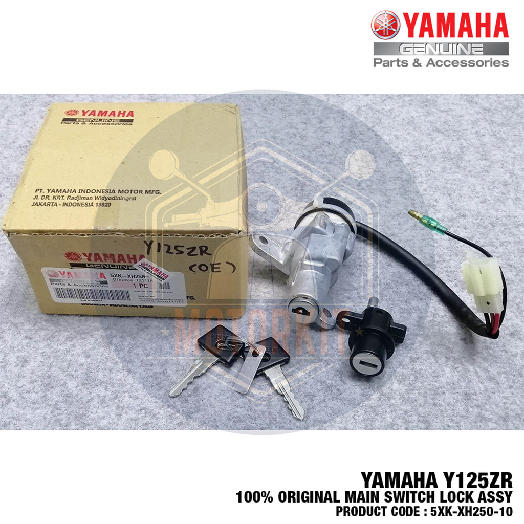 YAMAHA Y125ZR 125ZR 100% ORIGINAL MAIN SWITCH LOCK KEY SET KUNCI UTAMA ...