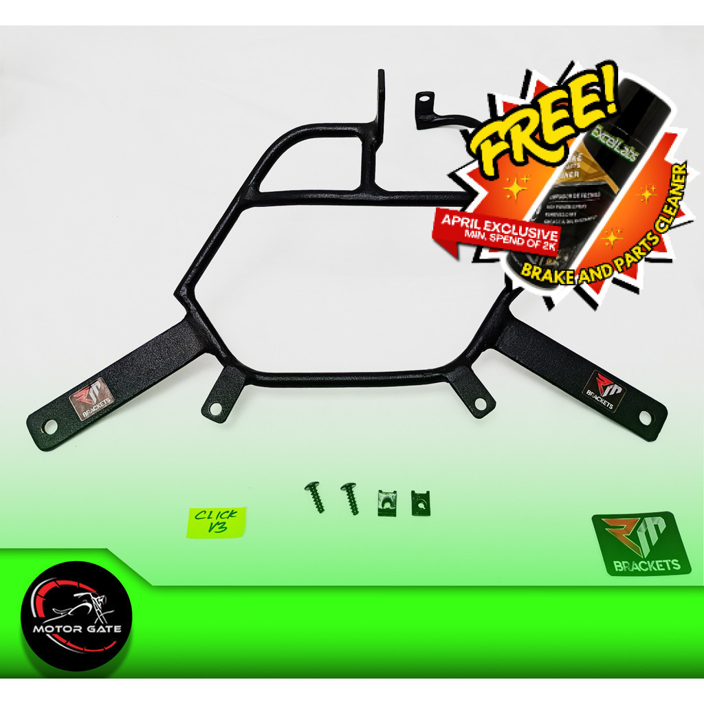 RM BRACKET CLICK V3 AUXILLIARY LIGHTS BRACKET BLACK POWDER COATED IRON ...