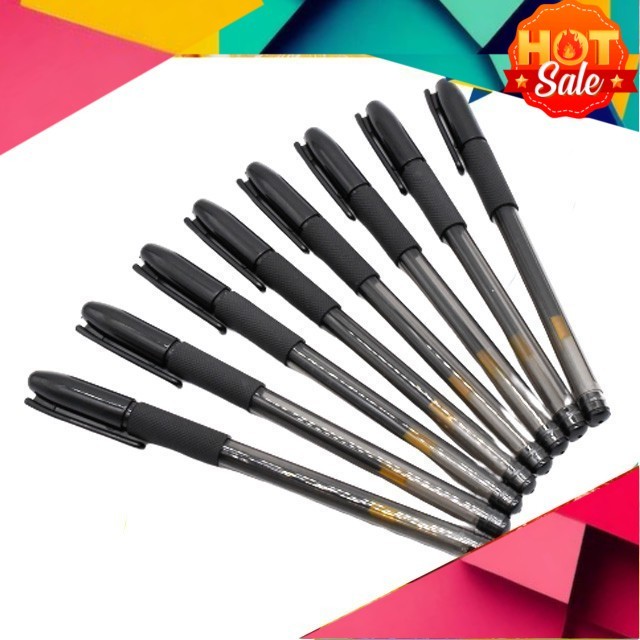 (0.5mm) Pen Hitam, Pen Gel Black, Pen Hitam Dakwat Cair, Ballpoint ...