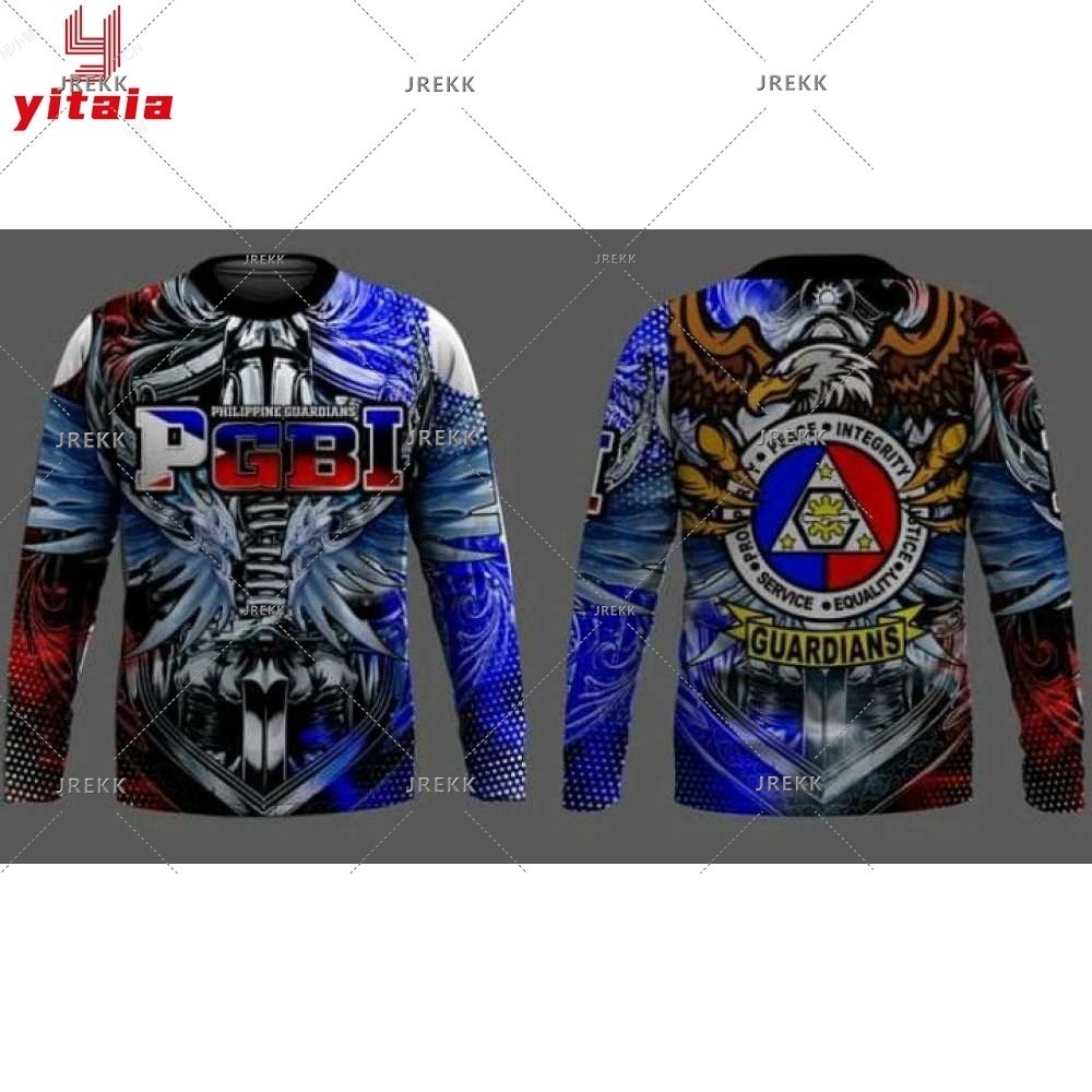 Full Heat Transfer Long Sleeve PGBI GUARDIANS 3D Printing Long Sleeve T ...