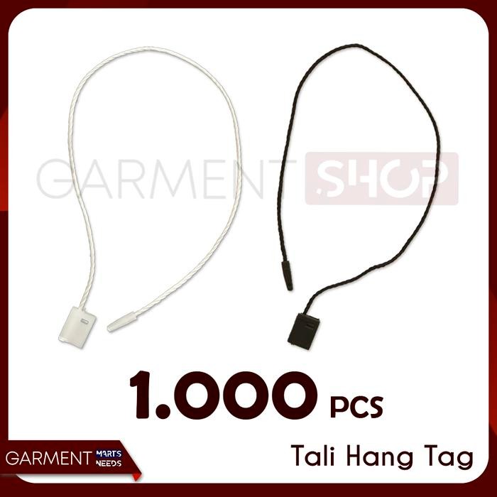 Hang Tag String Hang Tag Rope 1000 pcs black and white - White | Shopee ...
