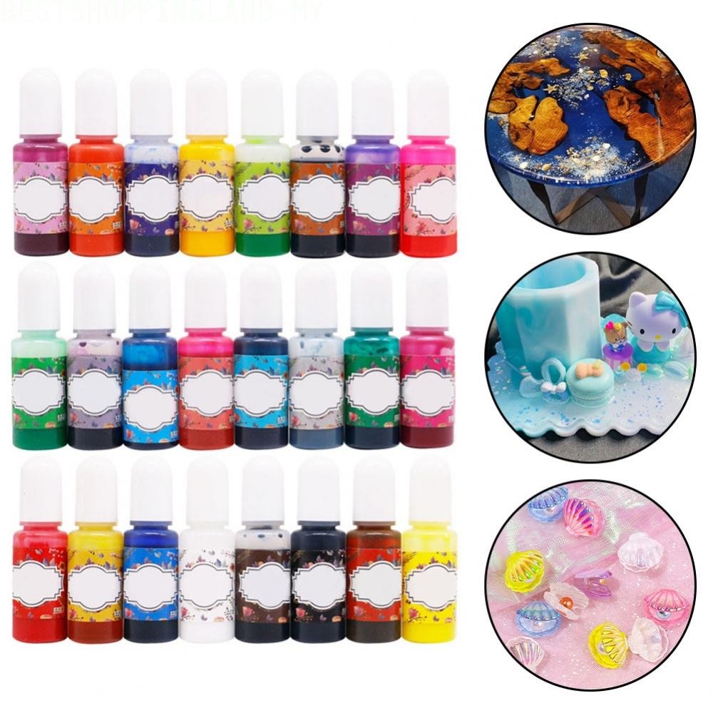 Epoxy Resin Pigment Kit 24 Colors Unlimited Color Combinations for DIY ...