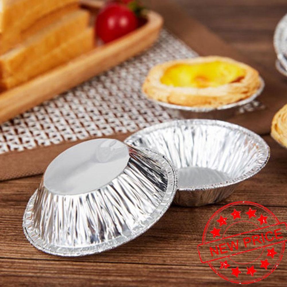 Aluminium Container Tray Egg Tart Foil Food Tray Paper Egg Fryer Baking ...
