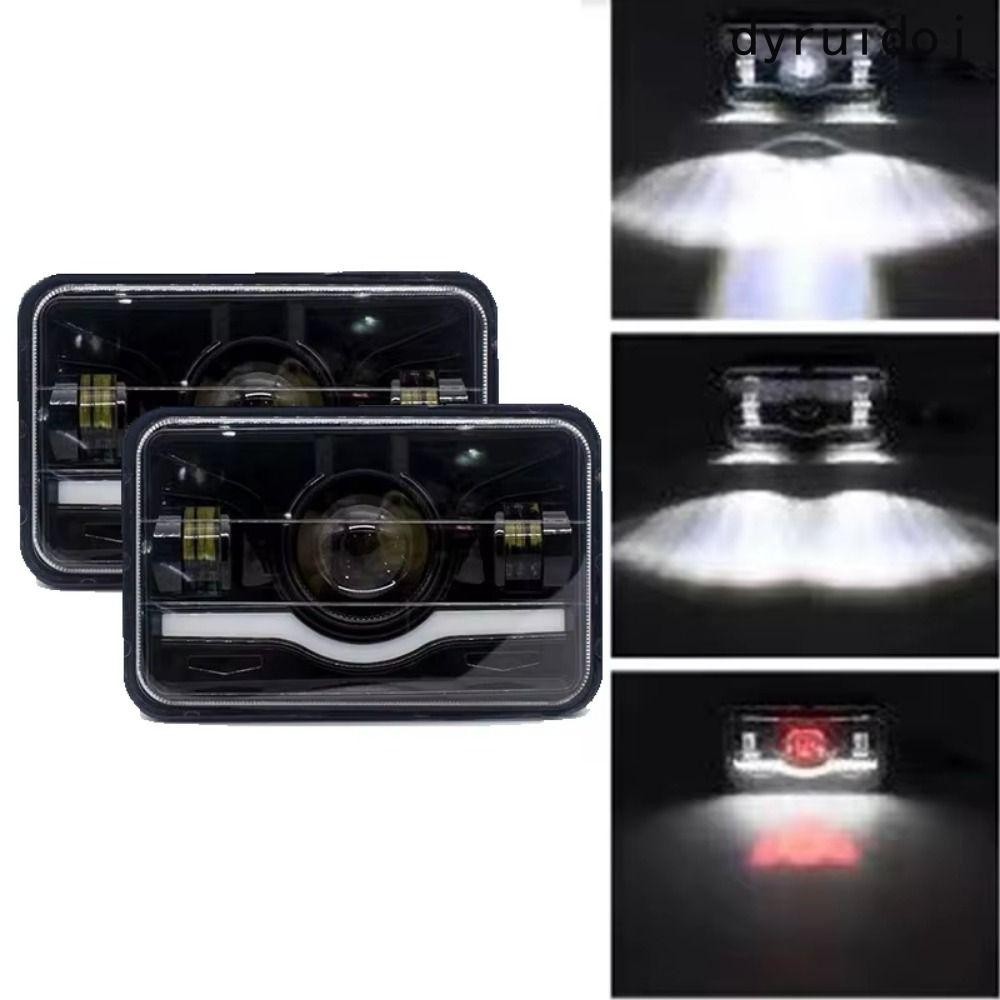 DYRUIDOJ Motorcycle Headlamp, Square Ultra Bright Offroad Car Front LED ...