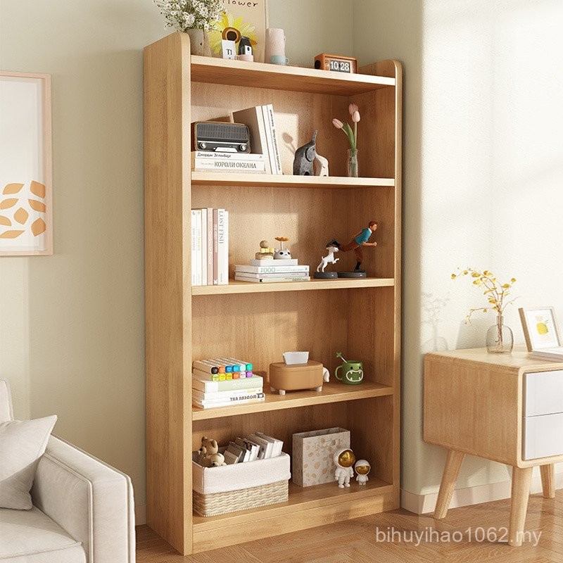 [Watcher] All Solid Wood Partition Bookcase Floor-standing Wall Shelf ...