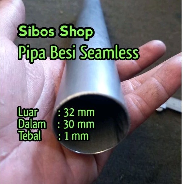 Seamless Iron Pipe OD 32mm ID 30mm Thickness 1mm Length 10cm to 100cm ...