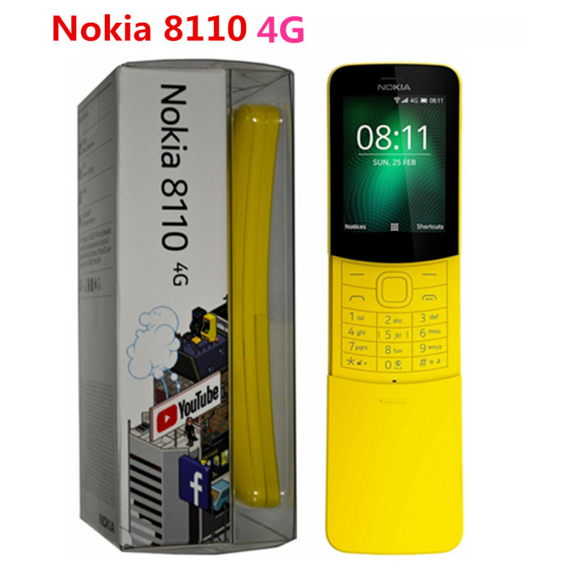 Nokia 8110 4G TA-1059 4GB 512MB RAM Dual Sim WIFI Bluetooth 4G LTE Kai ...