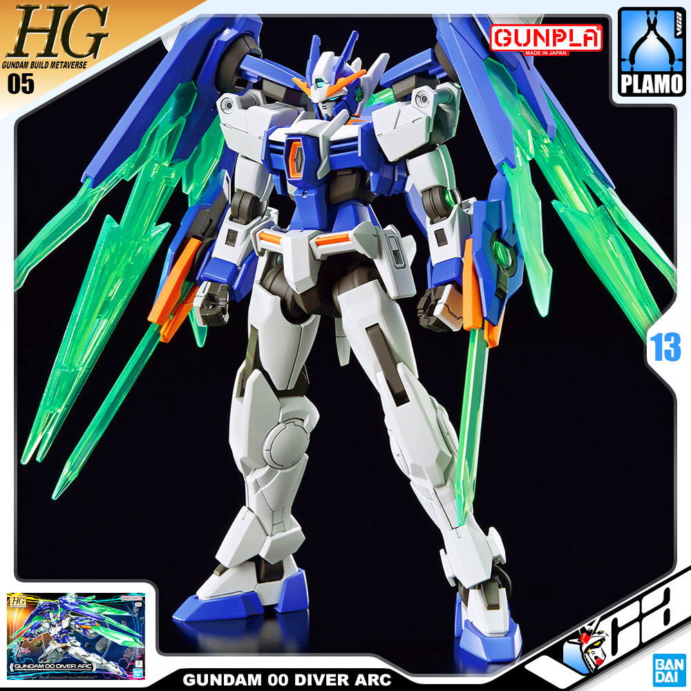 BANDAI GUNPLA HIGH GRADE BUILD METAVERSE HG GUNDAM 00 DIVER ARC ACTION FIGURE MODEL TOY KIT VCA ...
