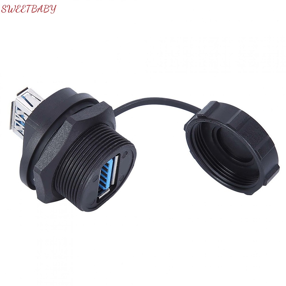 IN STOCK| USB Female Socket Panel Mount Adapter USB 3.0 Waterproof ...
