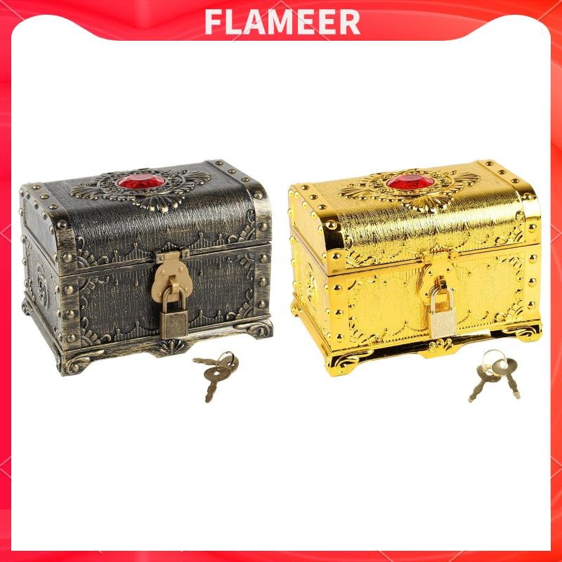 [FlameerMY] Pirate Treasure Chest Party Favor with Lock Multifunction ...