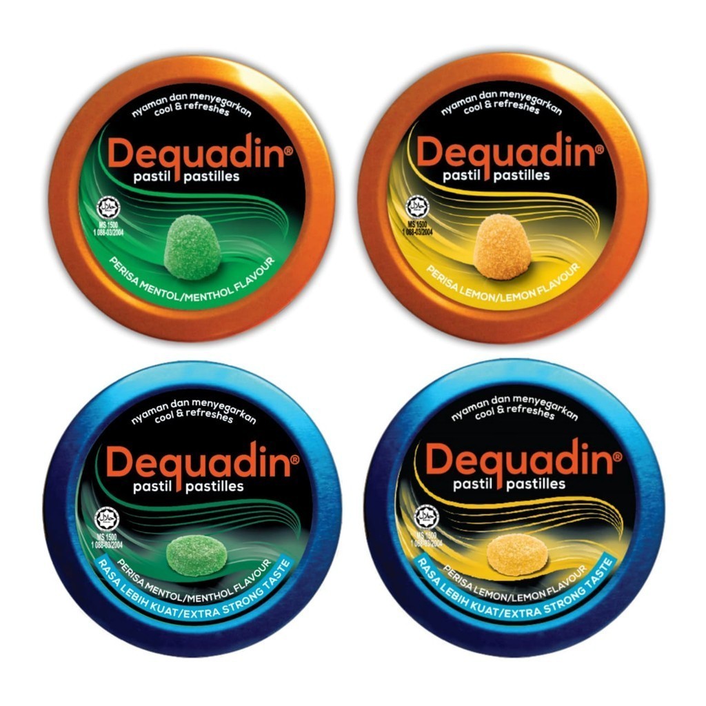 DEQUADIN PASTILLES MENTHOL 50G | LEMON 50G | EXTRA MENTHOL 46G | EXTRA ...