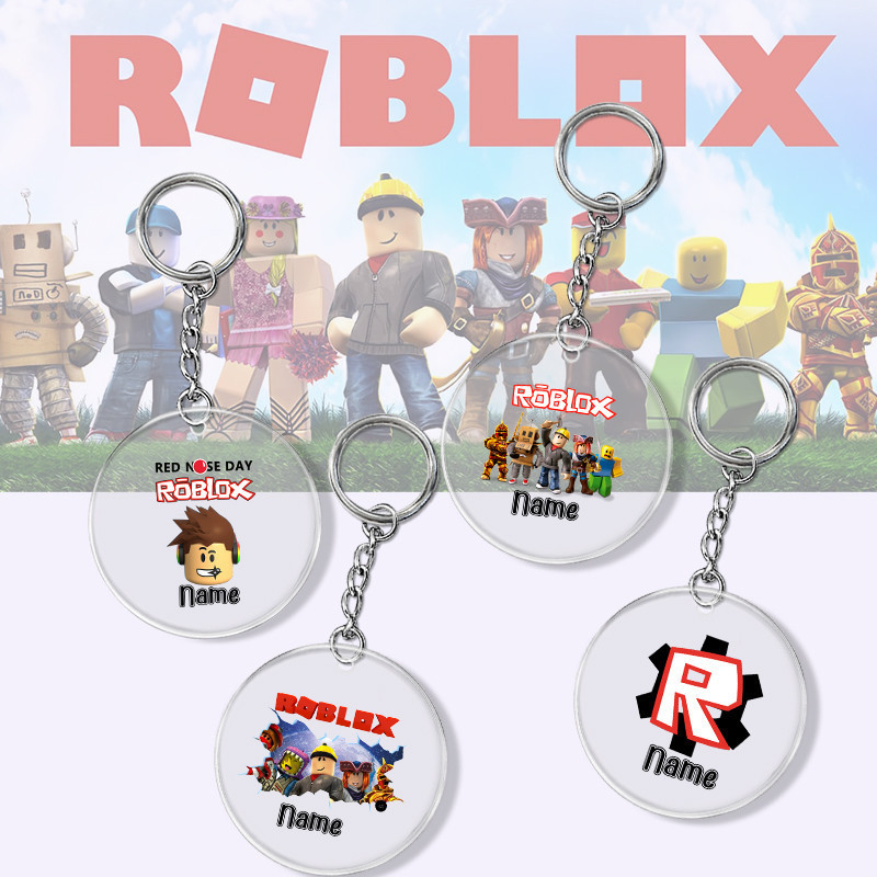 Acrylic Roblox Custom Name Keychain | Free custom name | birthday gift ...