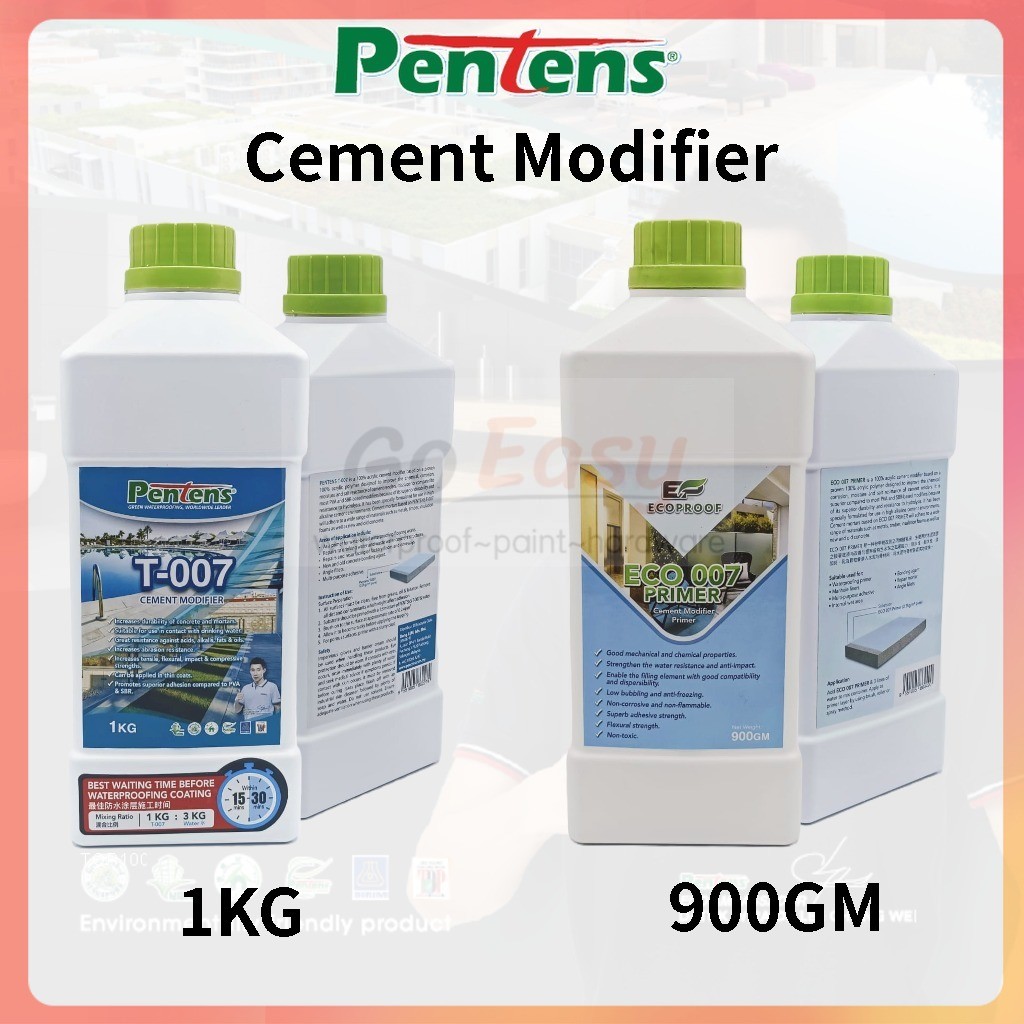 PENTENS T007 Cement Modifier Primer 1kg l Waterproofing Primer WP ...