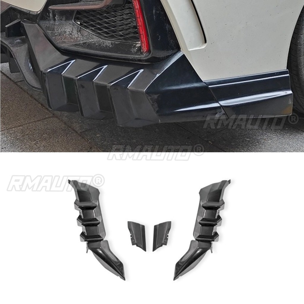 Car Rear Bumper Lip Diffuser Body Kit For Honda Civic Type R Sedan 2016 ...