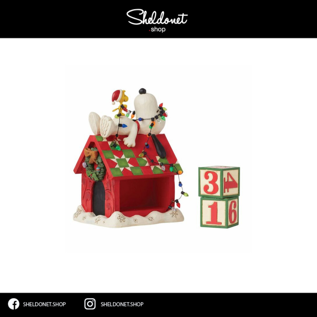 Peanuts By Jim Shore: Snoopy & Woodstock Christmas Countdown Calendar ...
