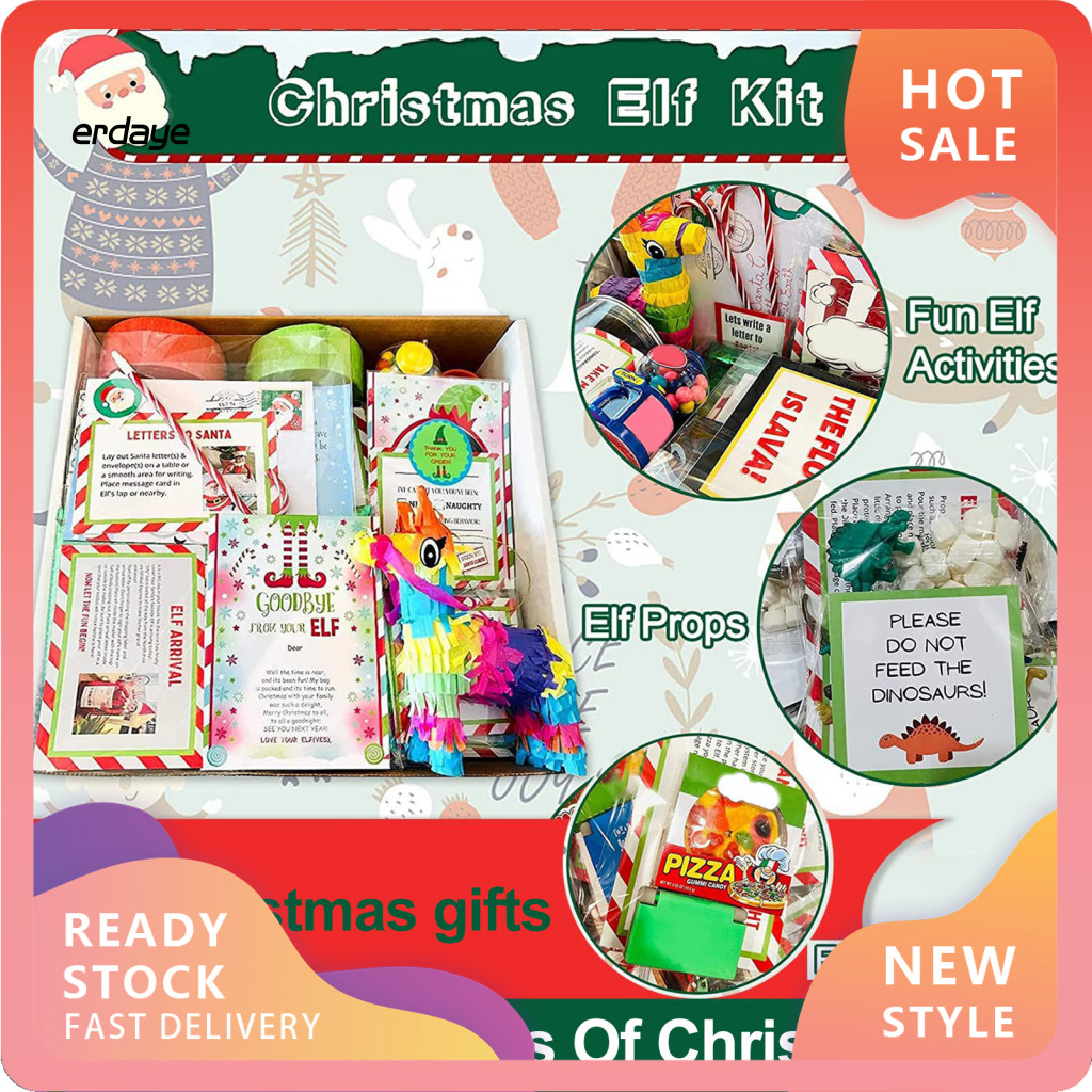 EYD- 24 Days of Christmas Elf Kit Creative Scenes for Kids 12 Days of ...