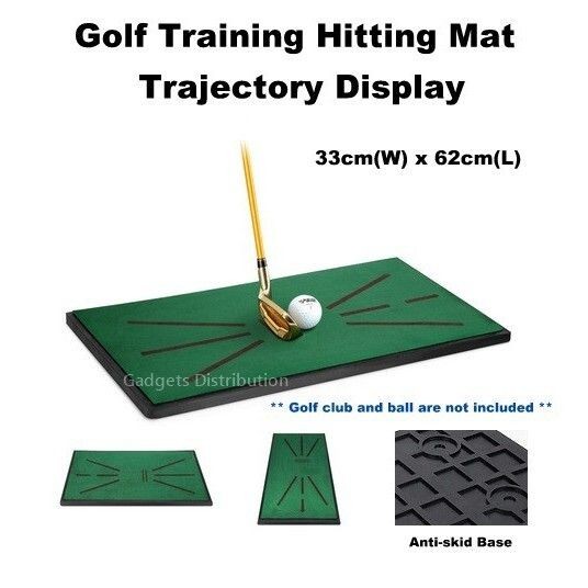 DJD025 33*62cm PGM Trajectory Display Golf Hitting Training Mat Practice Tool Lesson Guide 2677. ...