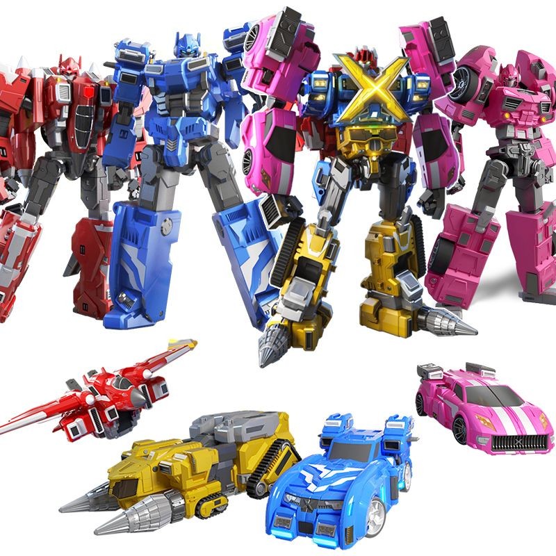 Mini Agent Team X Toy Transforming Mecha Fit Gun of Light King Kong ...