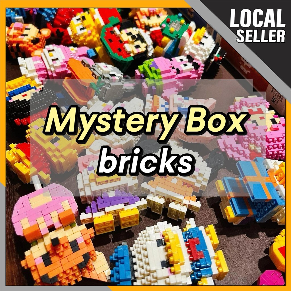 Surprise & Creative Building Blocks Mystery Box Bricks Eduactional Toys ...