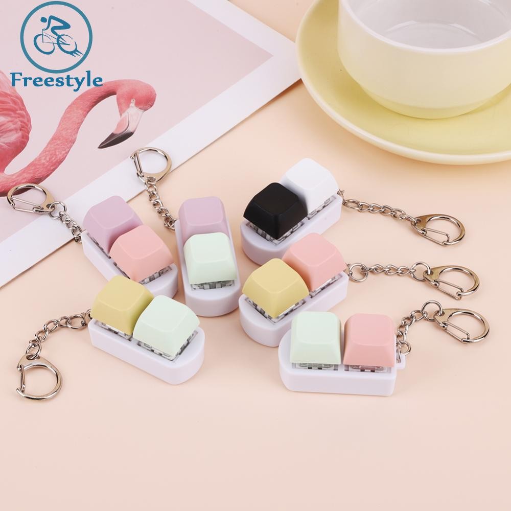 Keyboard Fidget Toy Fidget Clicker Key Switch Keychain Shaft Tester for ...