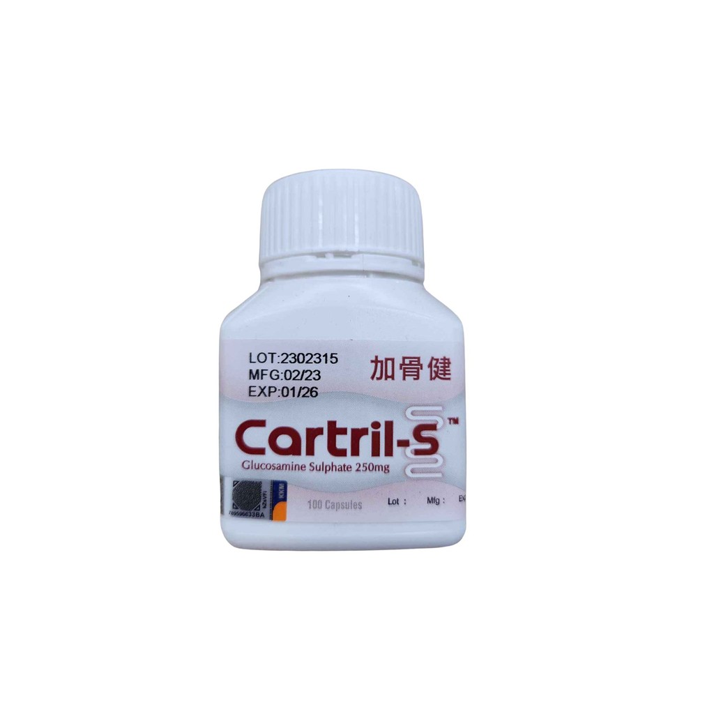 CARTRIL-S Glucosamine Sulphate 250mg for 100's -Supplement ,Bone ...